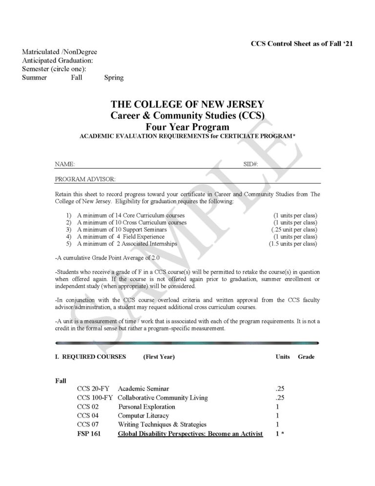 Program Planner | Career & Community Studies