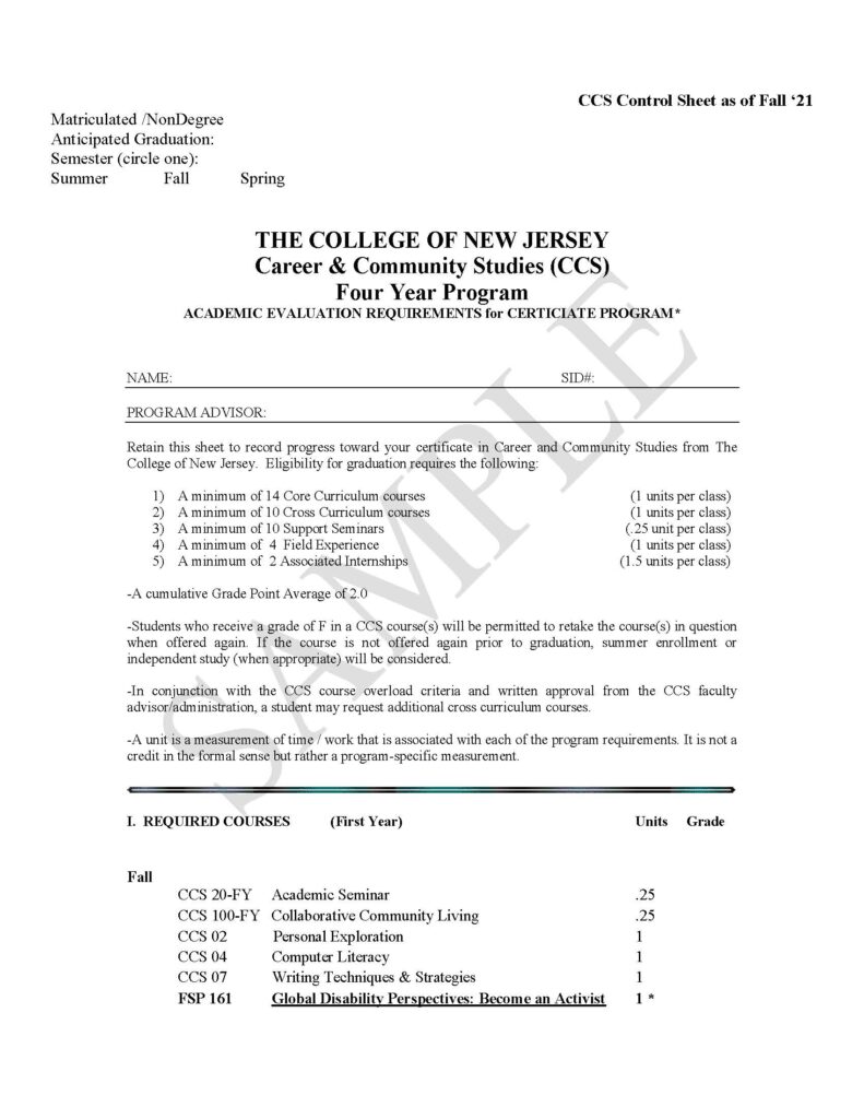 Program Planner | Career & Community Studies