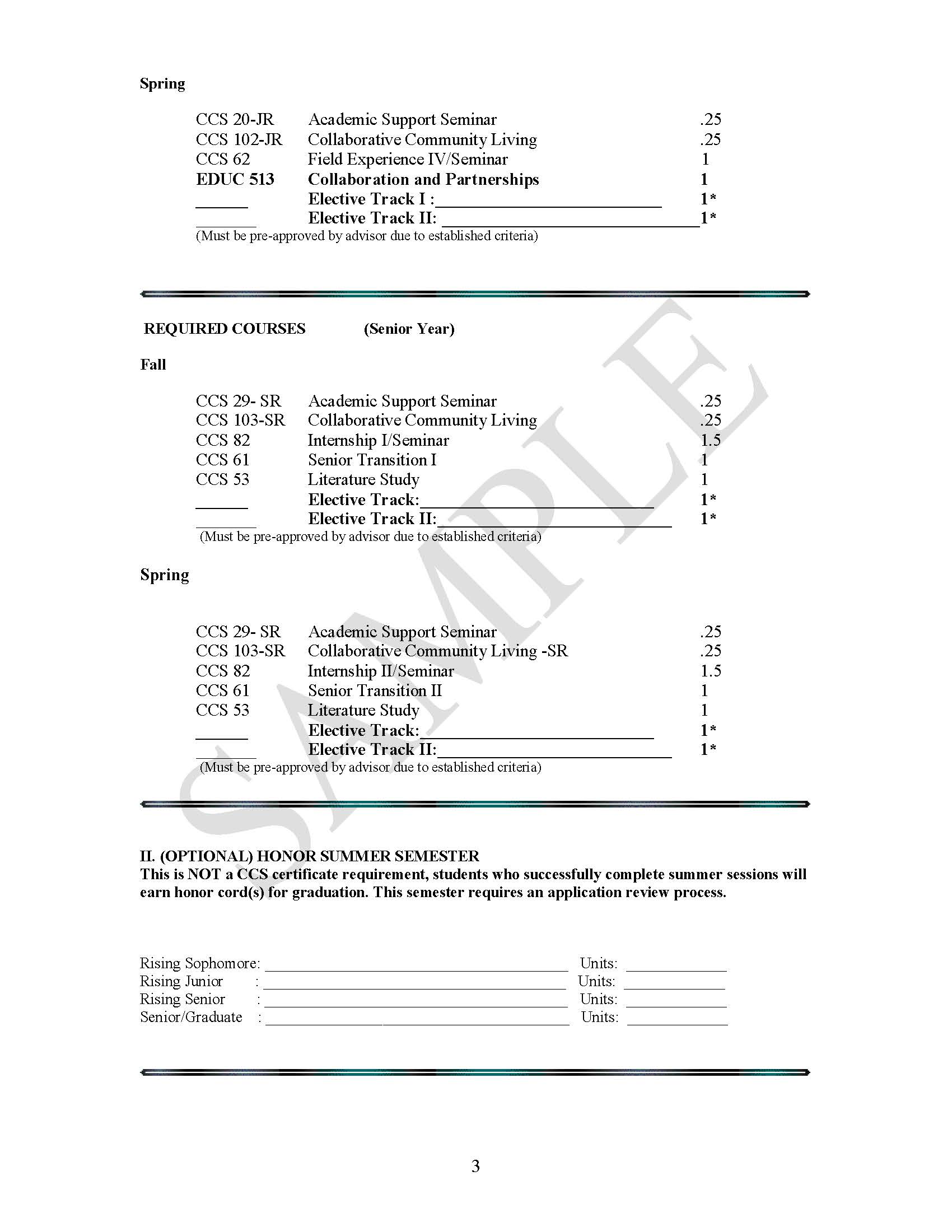 Program Planner | Career & Community Studies