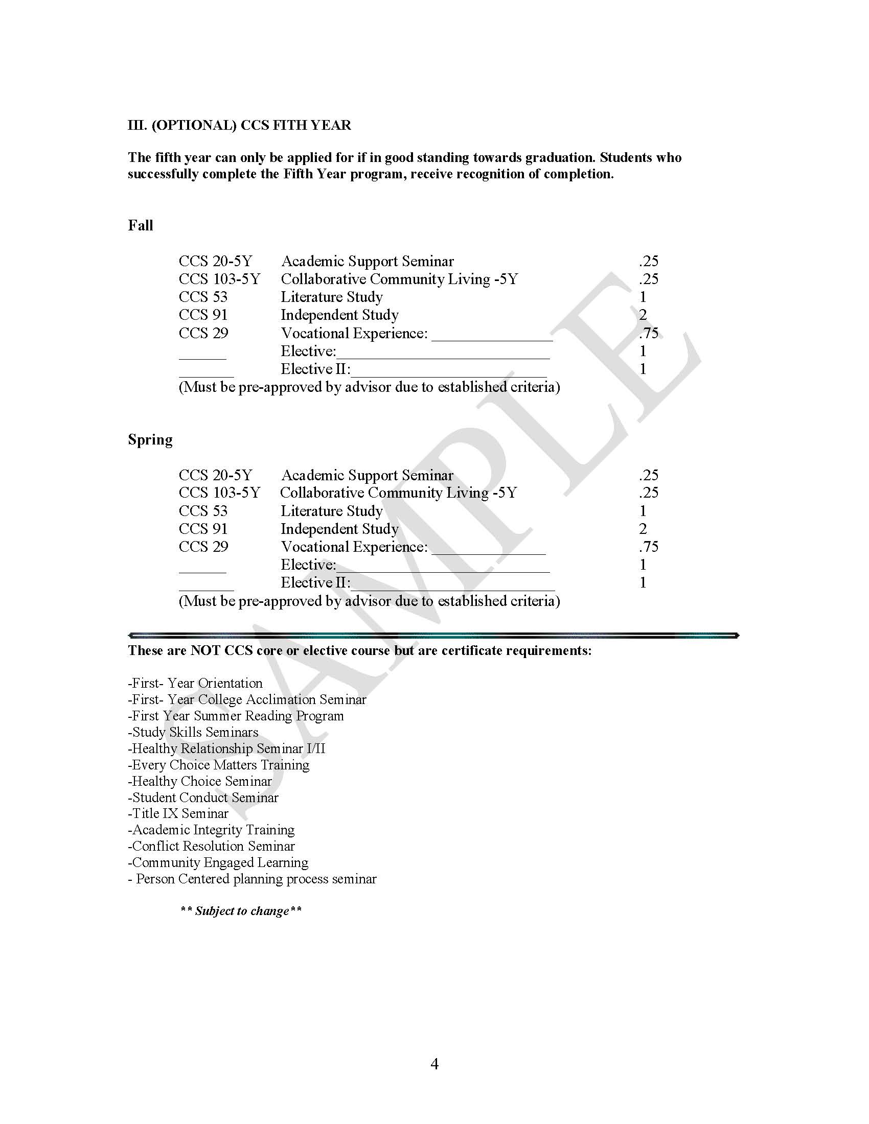 Program Planner | Career & Community Studies